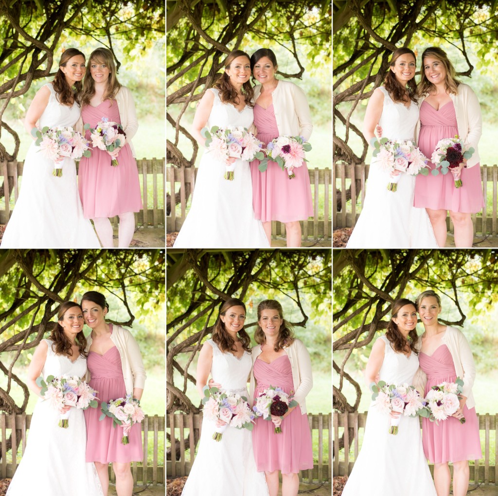Red Maple Vineyard Wedding Photos during Fall in October
