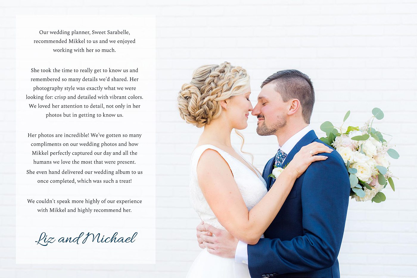 Testimonials - Wedding Photography