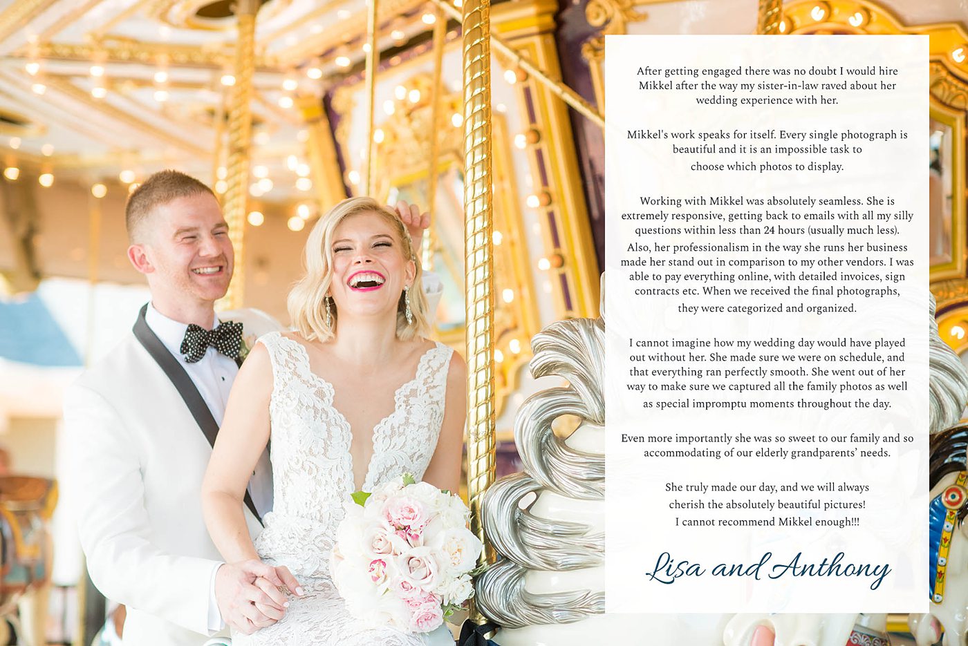 Testimonials - Wedding Photography